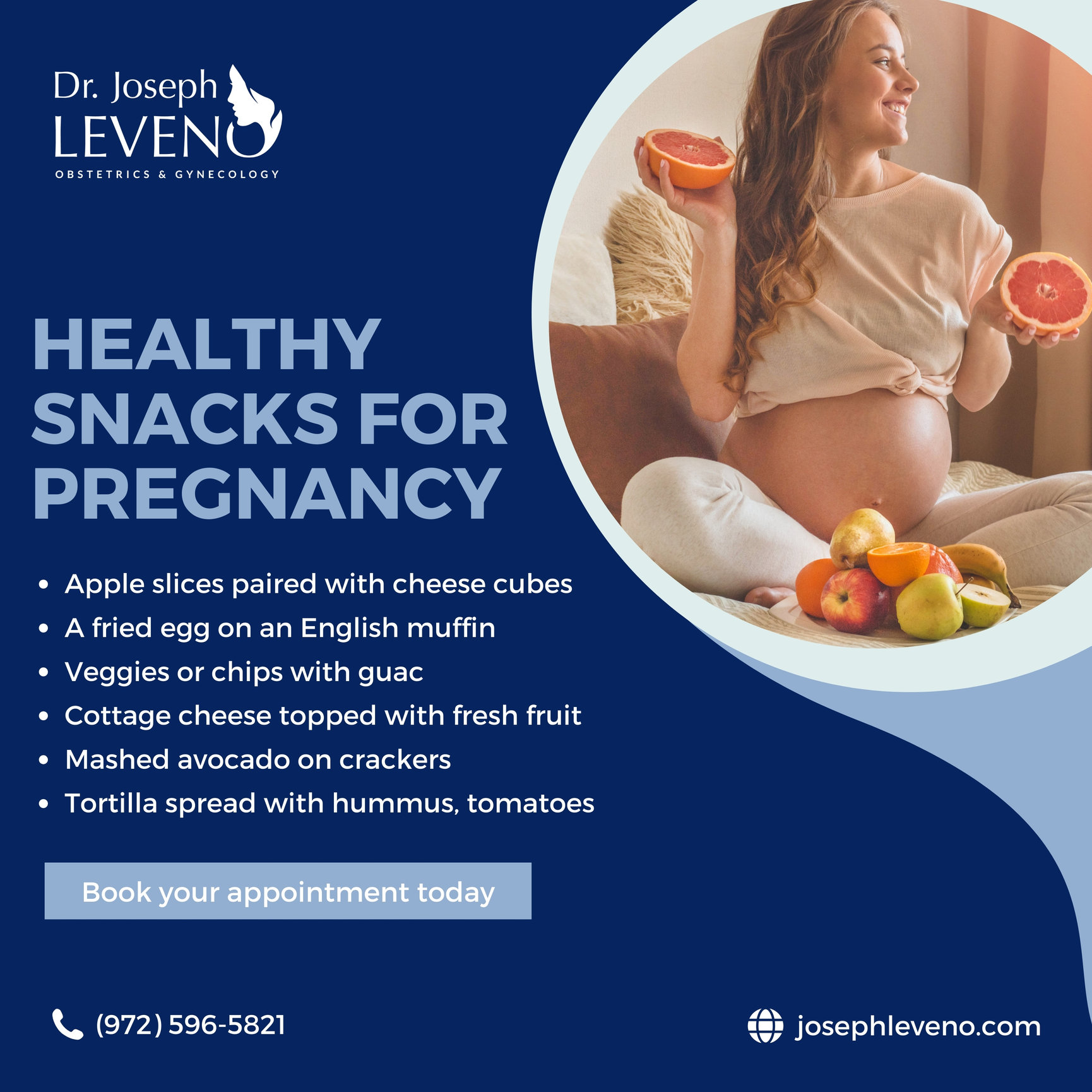 Healthy snacks for pregnancy in Plano, Tx - Dr. Joseph Leveno